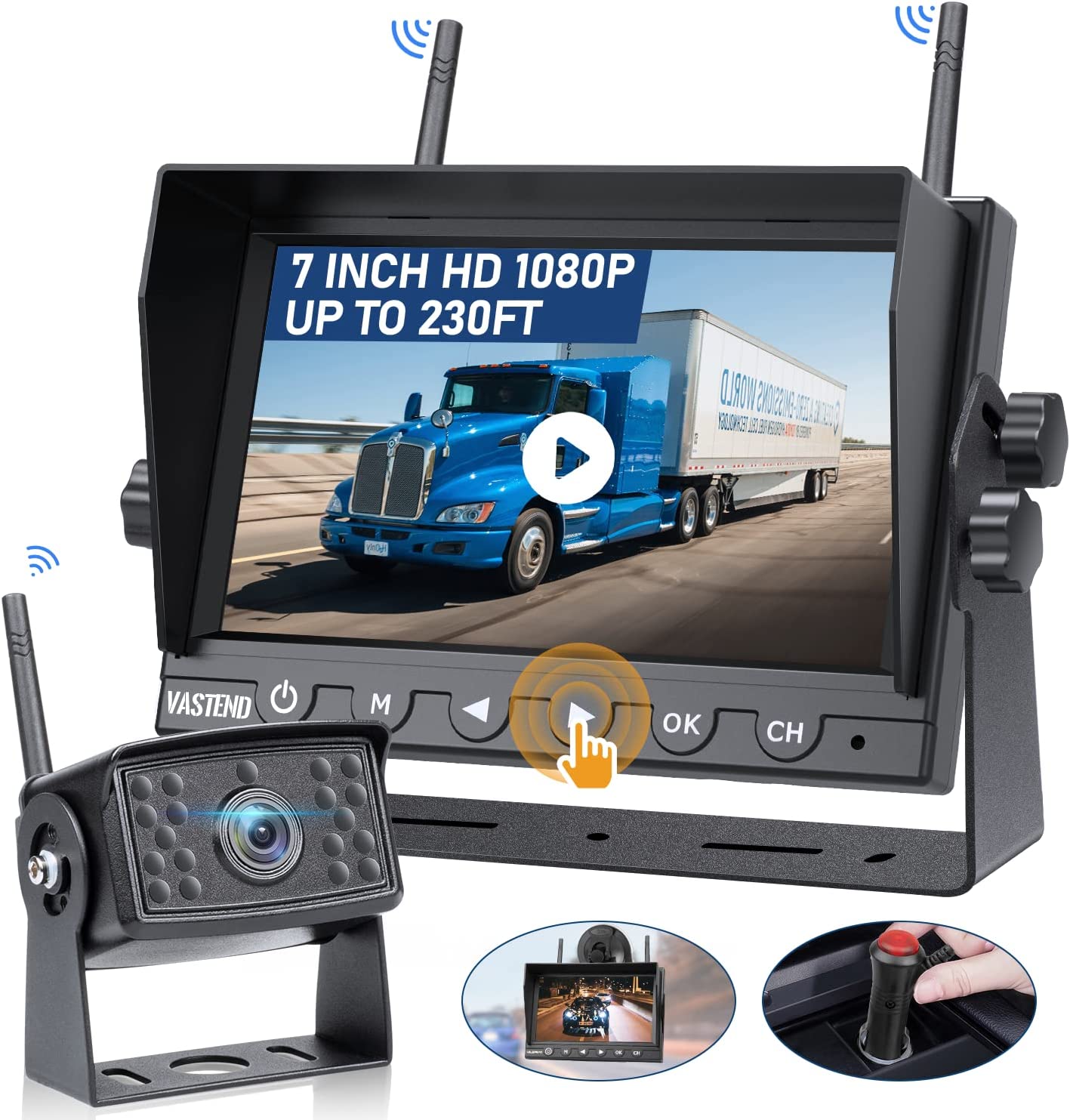 Caravan Rear View Camera For Towing [Wireless, Kits]